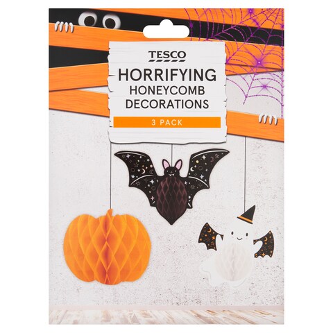 Tesco Halloween Paper Honeycomb Decorations 3 Pack - Tesco Groceries