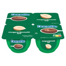 Danone Danette Hazelnut Chocolate Flavoured Pudding 4 x 125 g (500 g ...