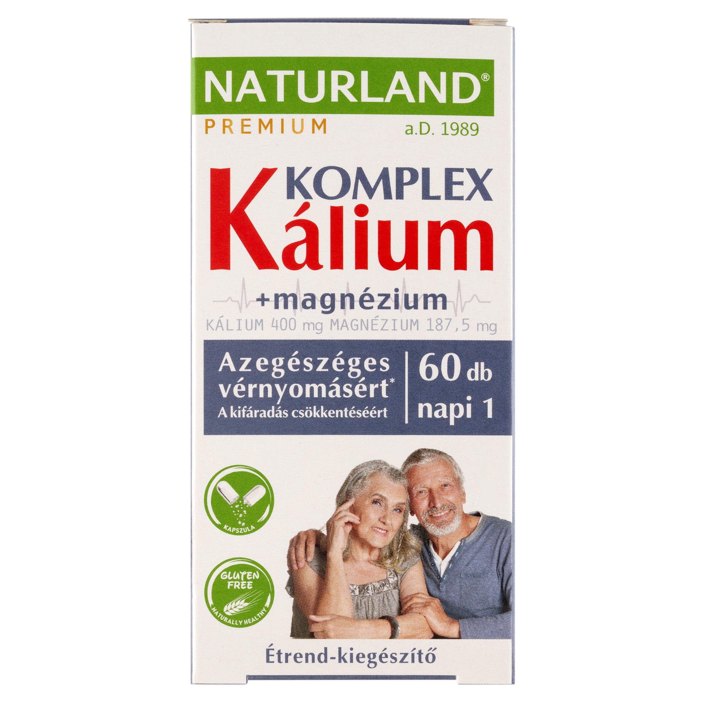 Naturland Premium Potassium + Magnesium Food Supplement Capsules 60 pcs ...