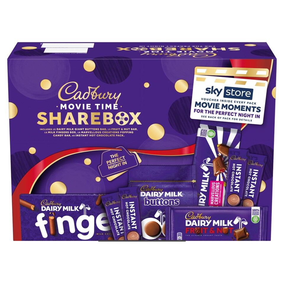 Cadbury Chocolate Movie Time Sharing Box 581g - Tesco Groceries