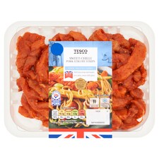 Tesco Sweet Chilli Pork Stir Fry Strips 400g - Tesco Groceries