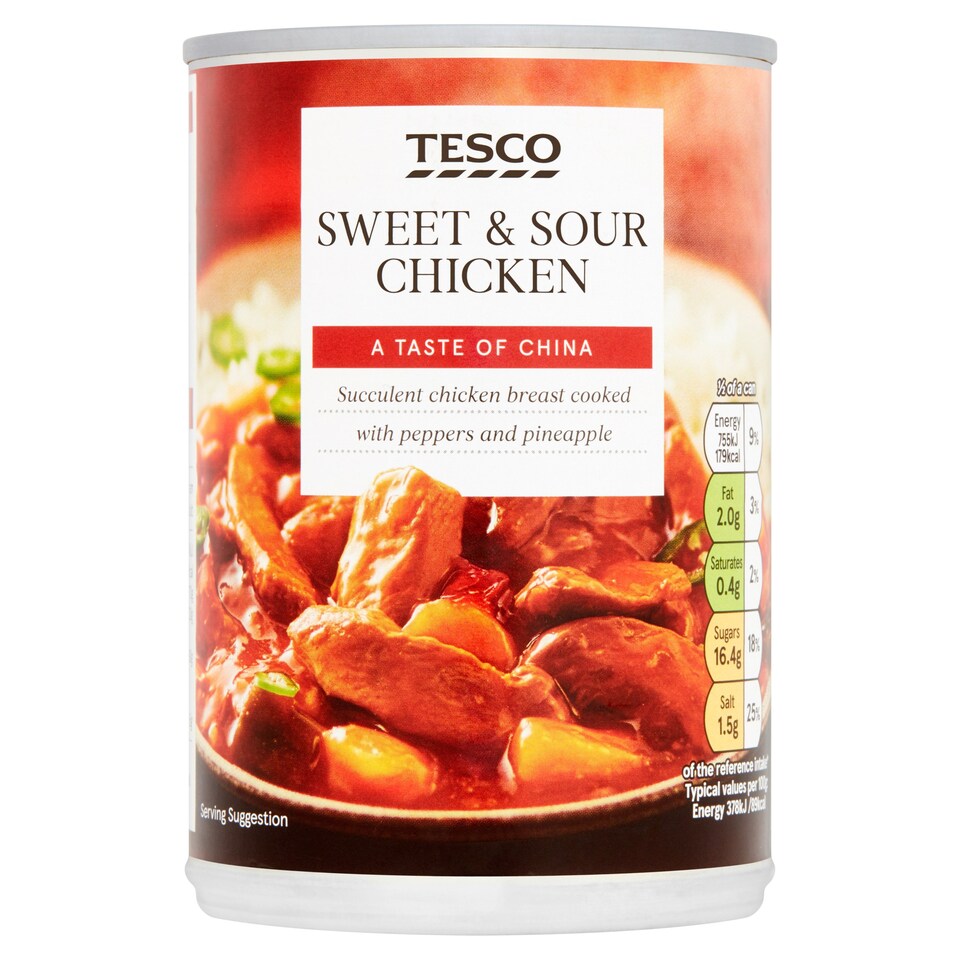 Tesco Sweet And Sour Chicken 400g Tesco Groceries