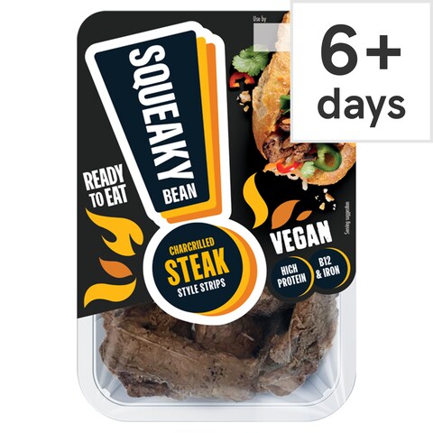 Squeaky Bean Chargrilled Steak Strips 120G - Tesco Groceries