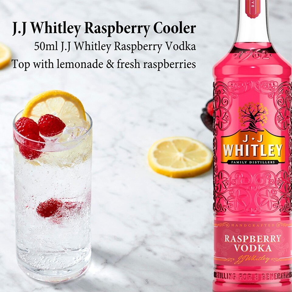 Jj Whitley Raspberry Vodka 1 Litre. - Tesco Groceries