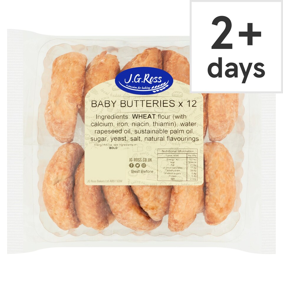 Jg Ross Baby Butteries X12 - Tesco Groceries