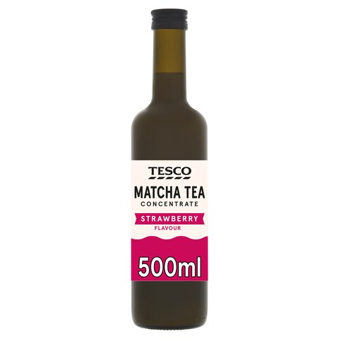 Tesco Strawberry Flavour Matcha Concentrate 500ml - Tesco Groceries