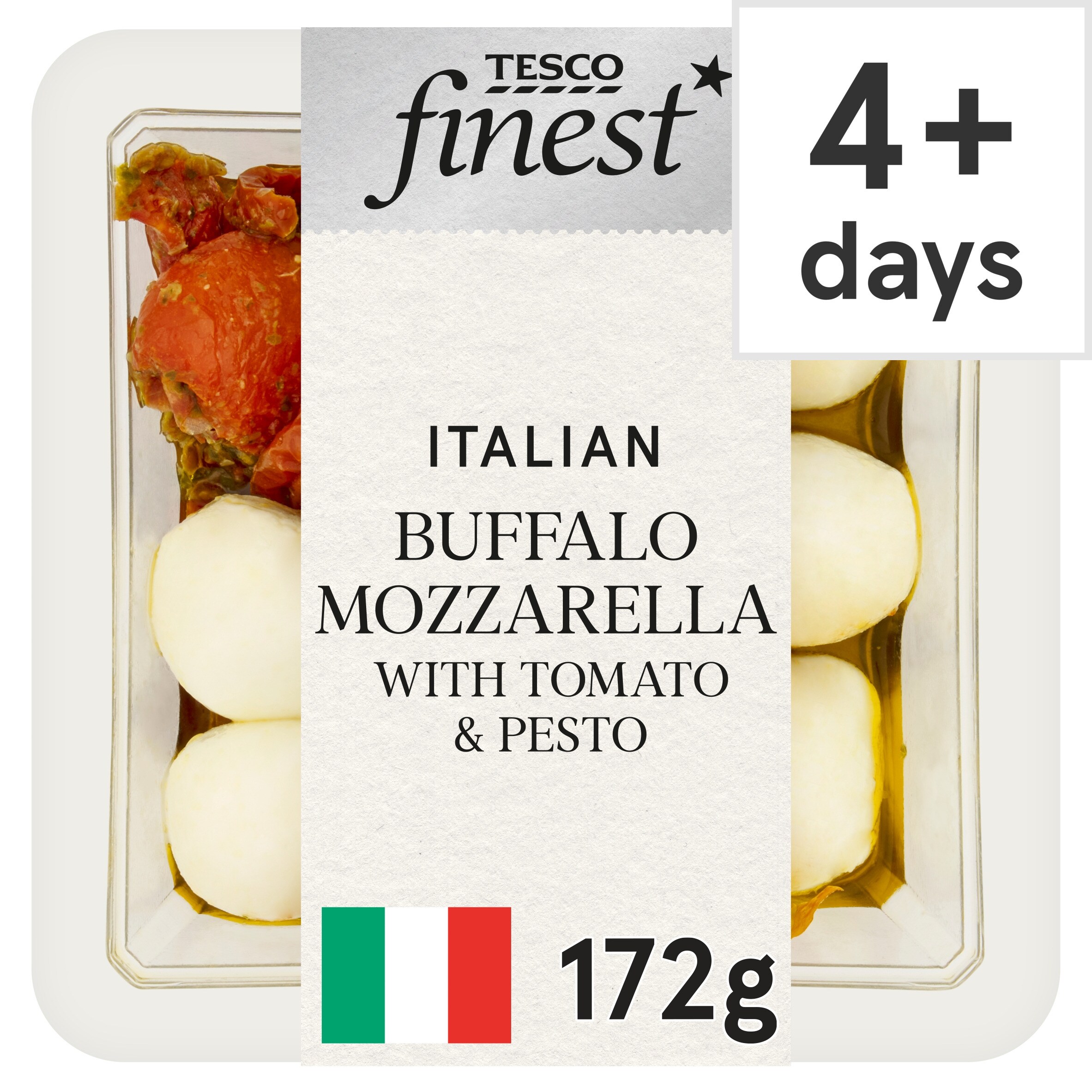 Tesco Finest Italian Buffalo Mozzarella with Tomato & Pesto 172g ...