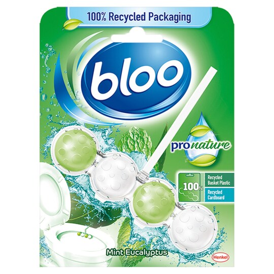 Bloo Power Active Mint Eucalyptus Toilet Rim Block 50G - Tesco Groceries