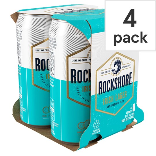 Rockshore Lager 4X440ml Can - Tesco Groceries