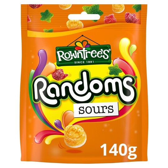 Rowntrees Randoms Sours Pouch Bag 140G - Tesco Groceries