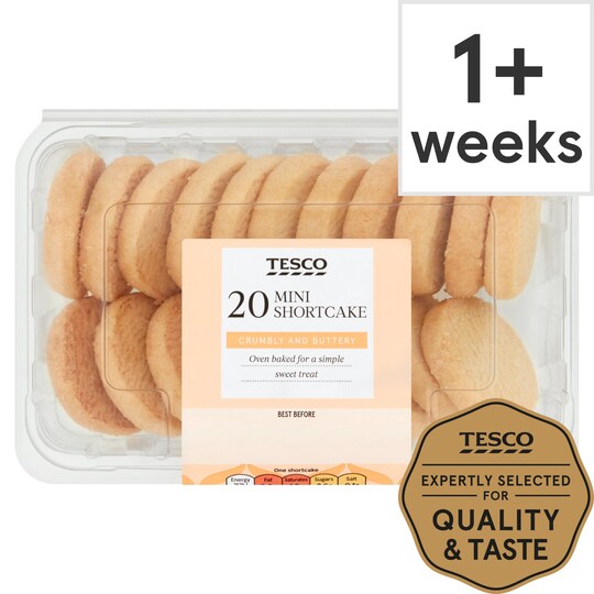 Tesco Mini Shortcake Bites 20 Pack - Tesco Groceries
