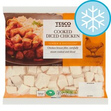Tesco Cooked Diced Chicken 340G - Tesco Groceries