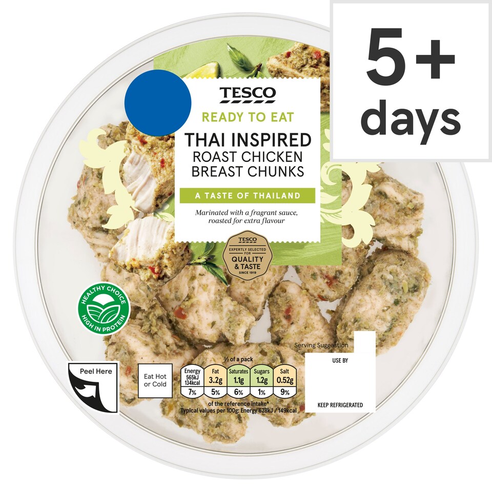 Tesco Thai Inspired Roast Chicken Breast Chunks 180g - Tesco Groceries
