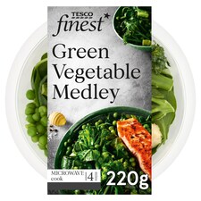 Tesco Finest Green Vegetable Medley 220G - Tesco Groceries
