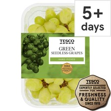 Tesco Green Seedless Grapes Punnet 500G - Tesco Groceries
