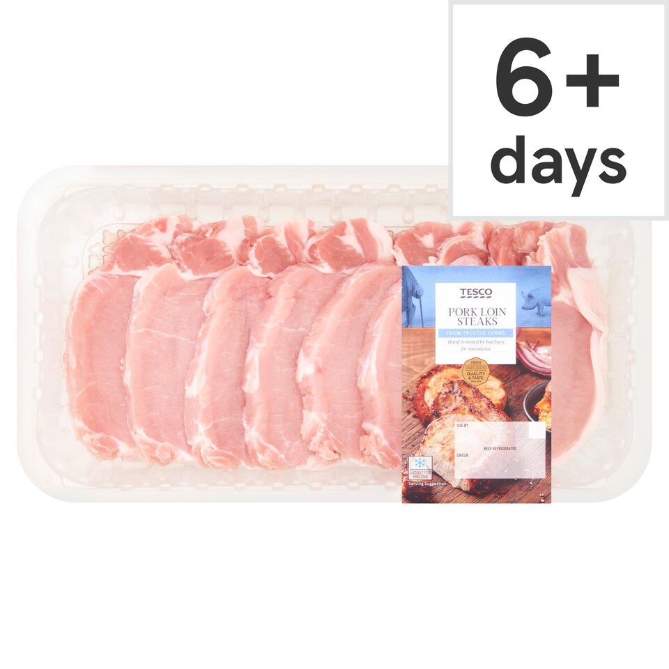 Tesco Pork Loin Steaks 1kg - Tesco Groceries