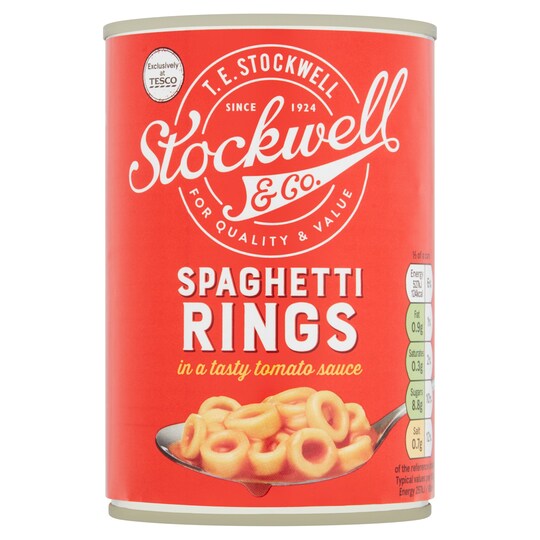 Stockwell & Co Spaghetti Rings 410G - Tesco Groceries