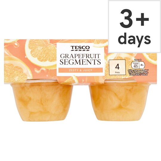 Tesco Grapefruit Segment Fruit Jce4x120g - Tesco Groceries