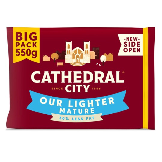 Cathedal City Mature Lighter 550G - Tesco Groceries