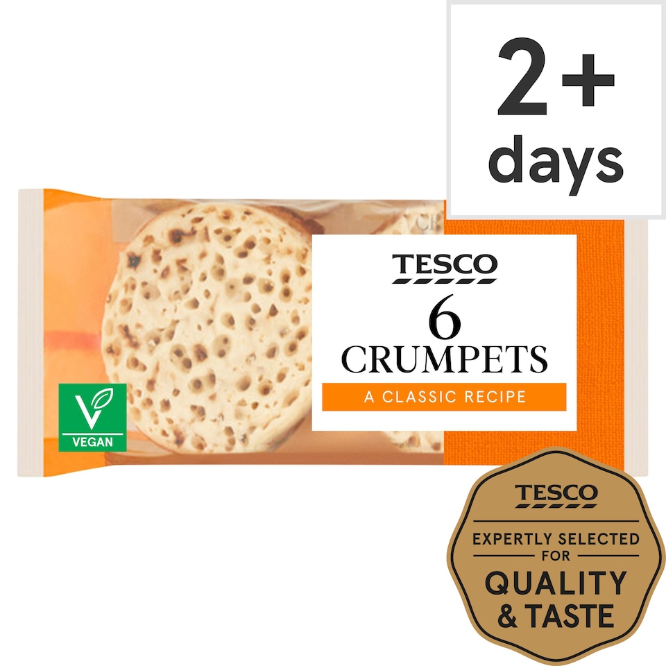 Tesco 6 Crumpets - Tesco Groceries