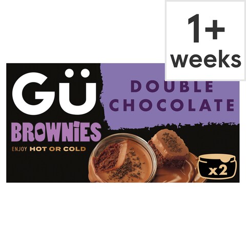 Gu Double Chocolate Brownie Dessert 2X79g - Tesco Groceries