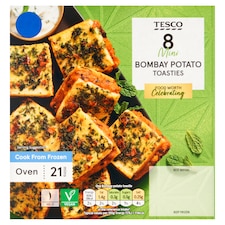 Tesco 8 Mini Bombay Potato Toasties 200g - Tesco Groceries
