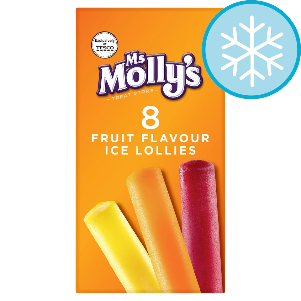 Ms. Molly's Assorted Fruit Lollies 8X35ml - Tesco Groceries