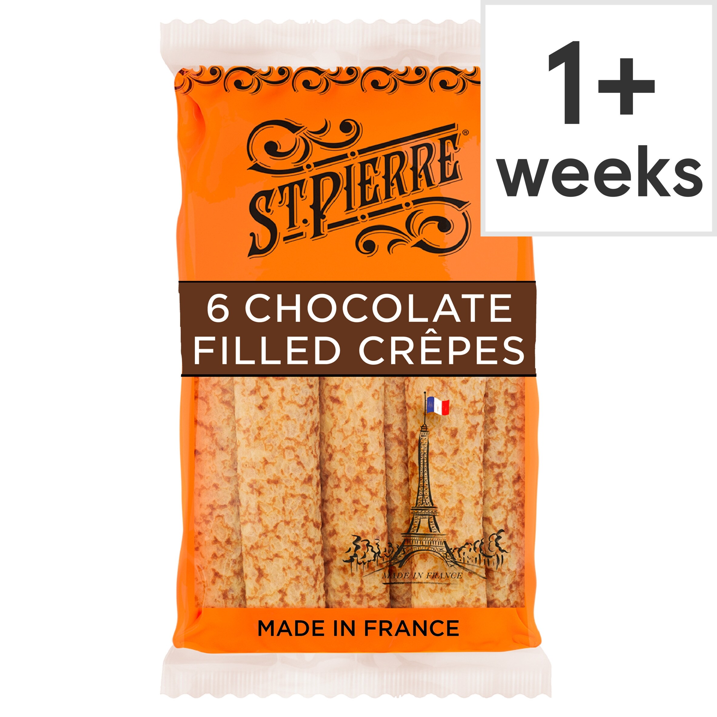 St Pierre Chocolate Filled French Crepes 6 Pack - Tesco Groceries