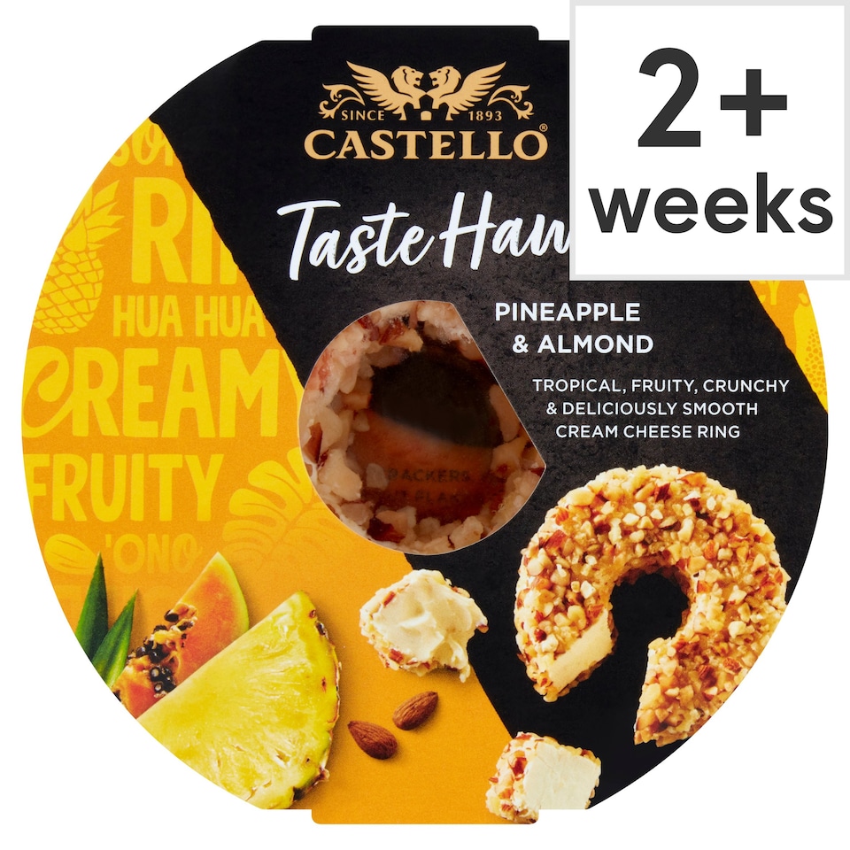 Castello Pineapple & Almond Cream Cheese Ring 125g - Tesco Groceries