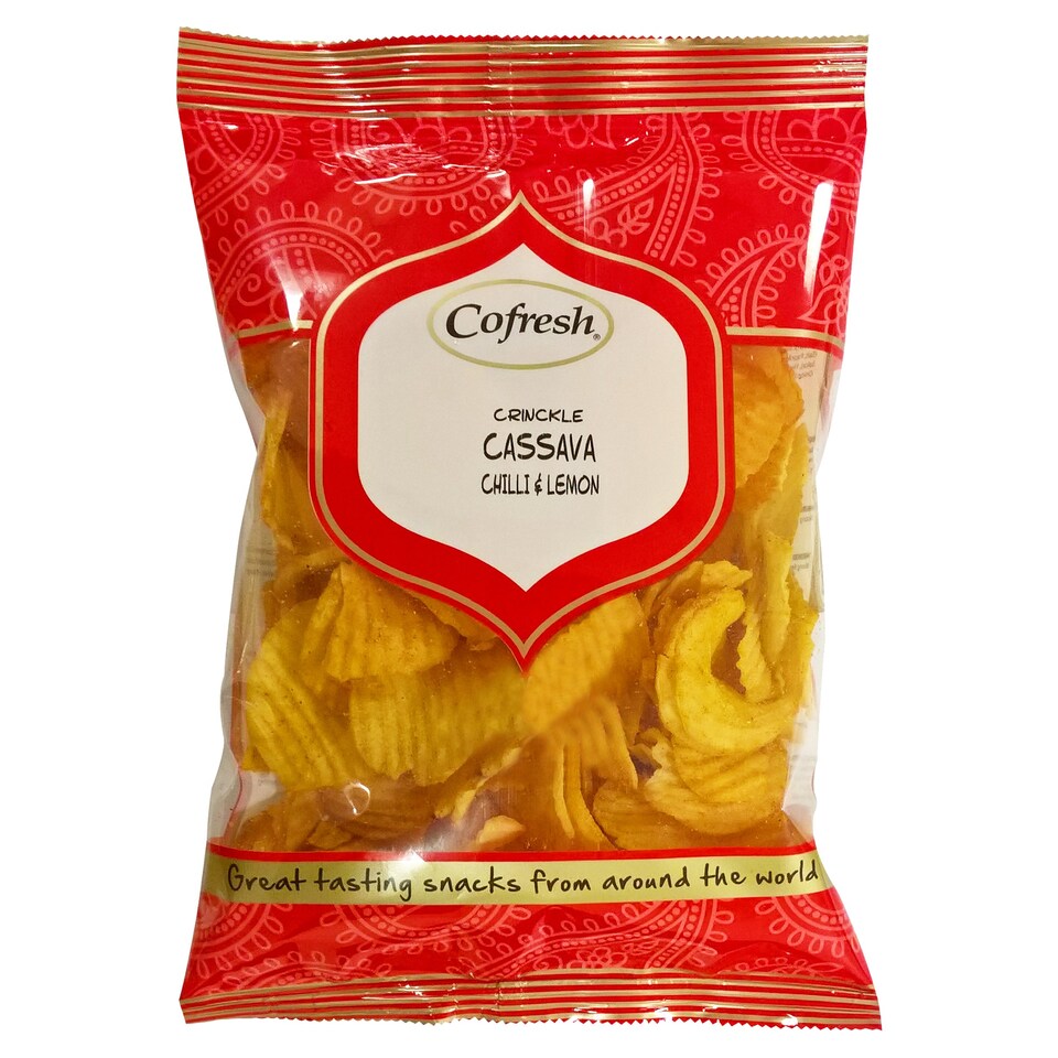 COFRESH CASSAVA CHILLI & LEMON CHIPS 180G - Tesco Groceries