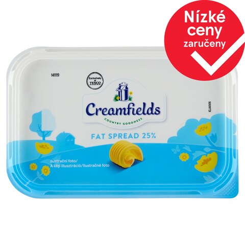 Tesco Creamfields rostlinný roztíratelný tuk 500g - Tesco Groceries