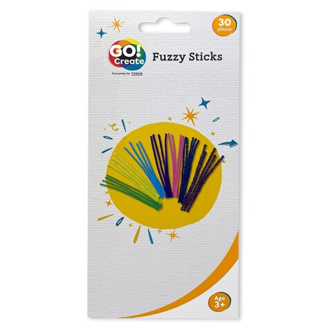 Go Create Fuzzy Sticks 30 Pieces - Tesco Groceries