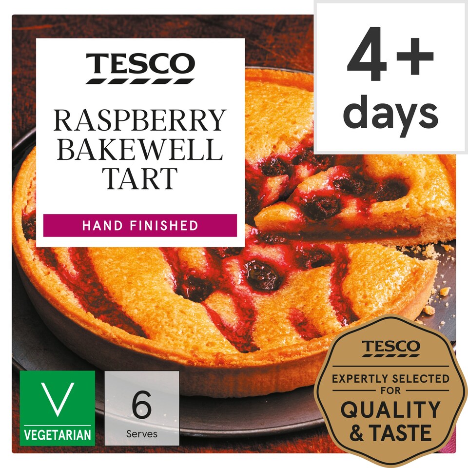 Tesco Raspberry Bakewell Tart 380G - Tesco Groceries