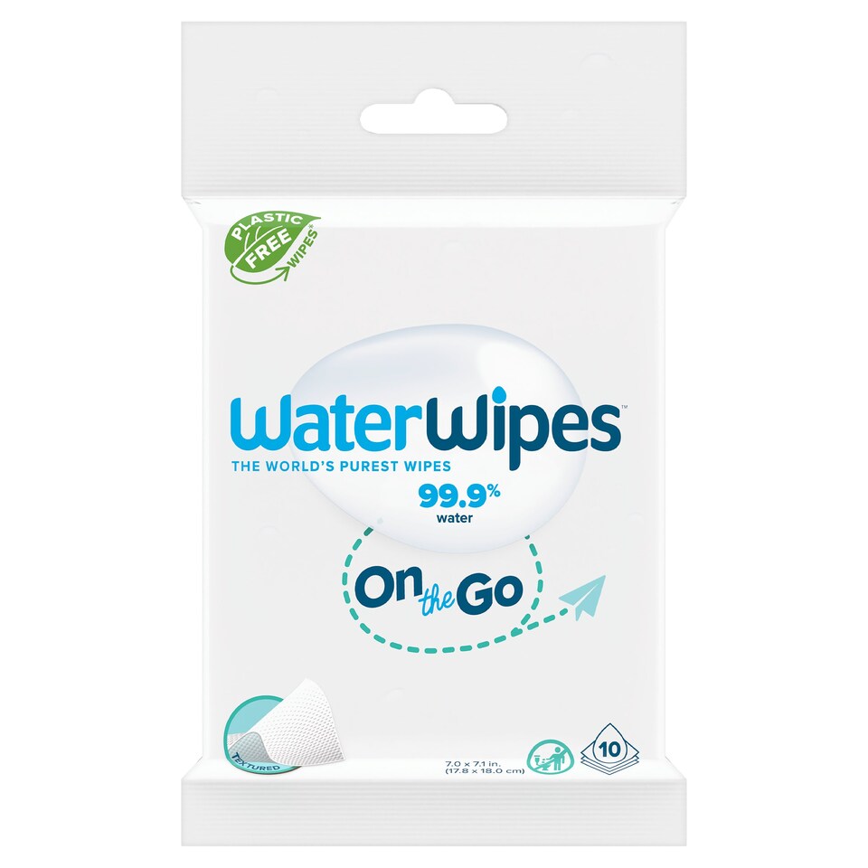 WaterWipes On The Go Wipes 10 Pack - Tesco Groceries