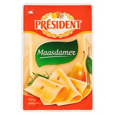 Président Maasdamer Slices 100g - Tesco Groceries