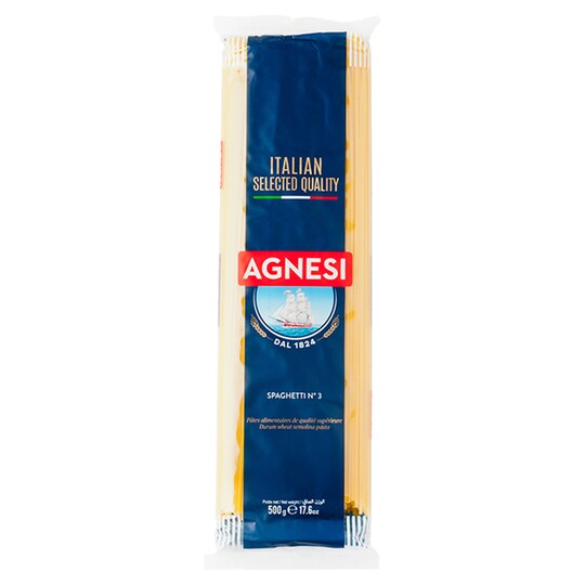 Agnesi Spaghetti N.3 500G - Tesco Groceries
