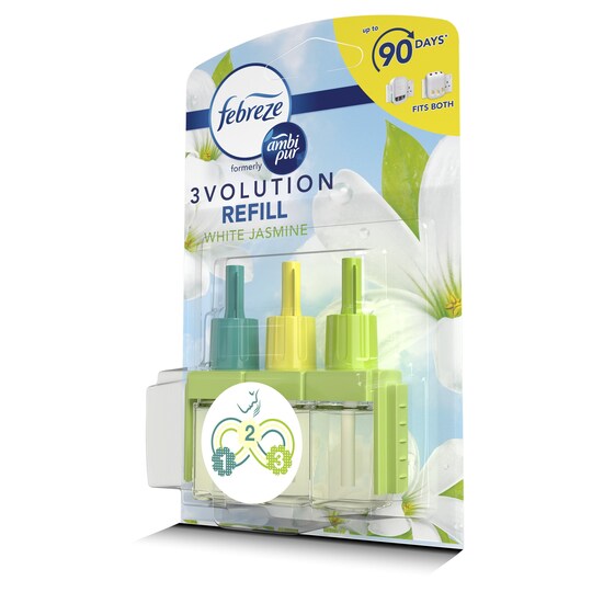 Febreze Air Freshener 3Volution Plug In Refill White Jasmine 20Ml ...