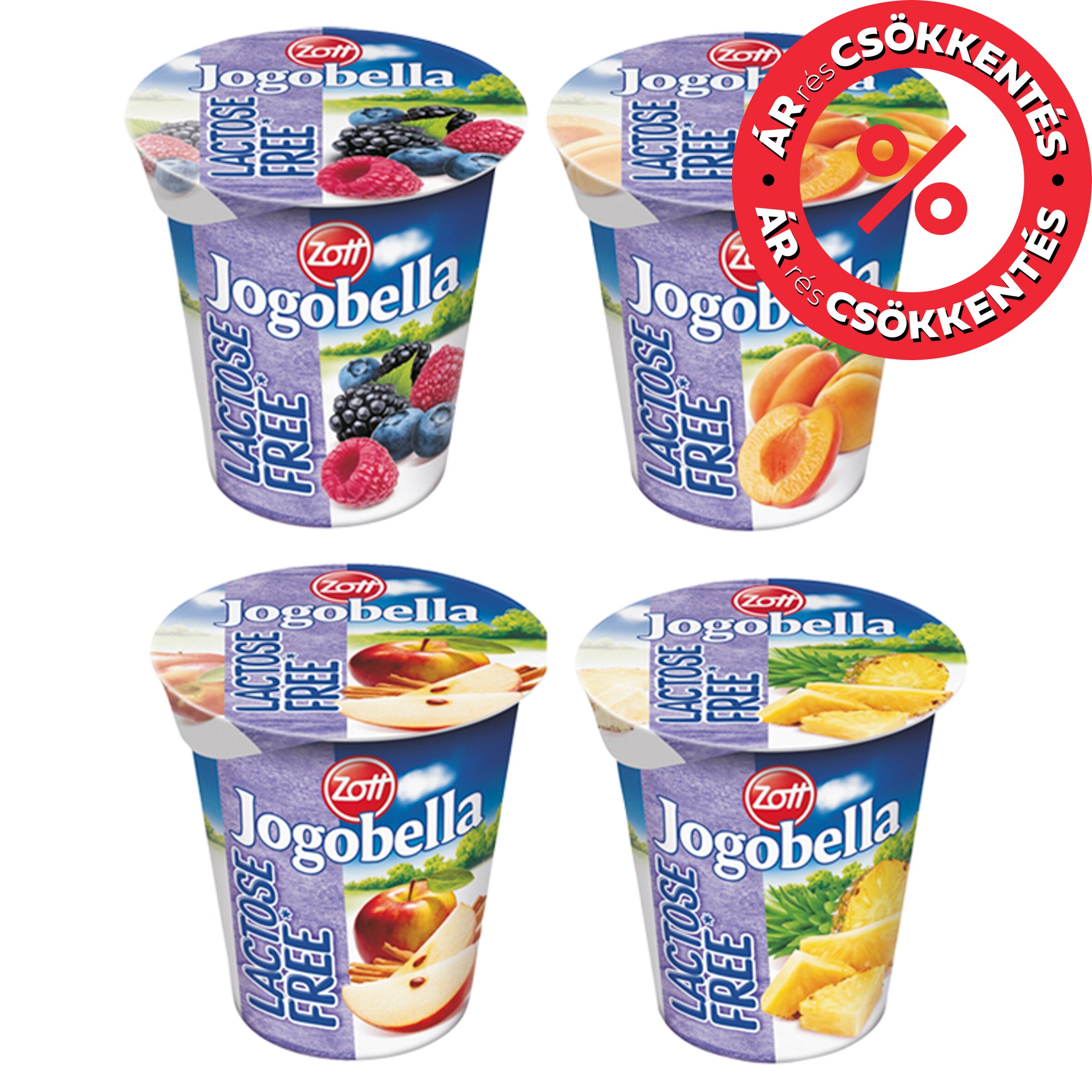 Zott Jogobella Lactose-Free Yoghurt with Live Cultures 150 g - Tesco ...