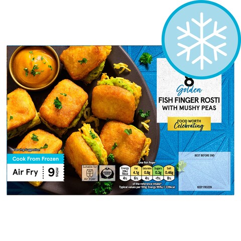 Tesco Fish Finger Rosti With Mushy Peas 280g - Tesco Groceries