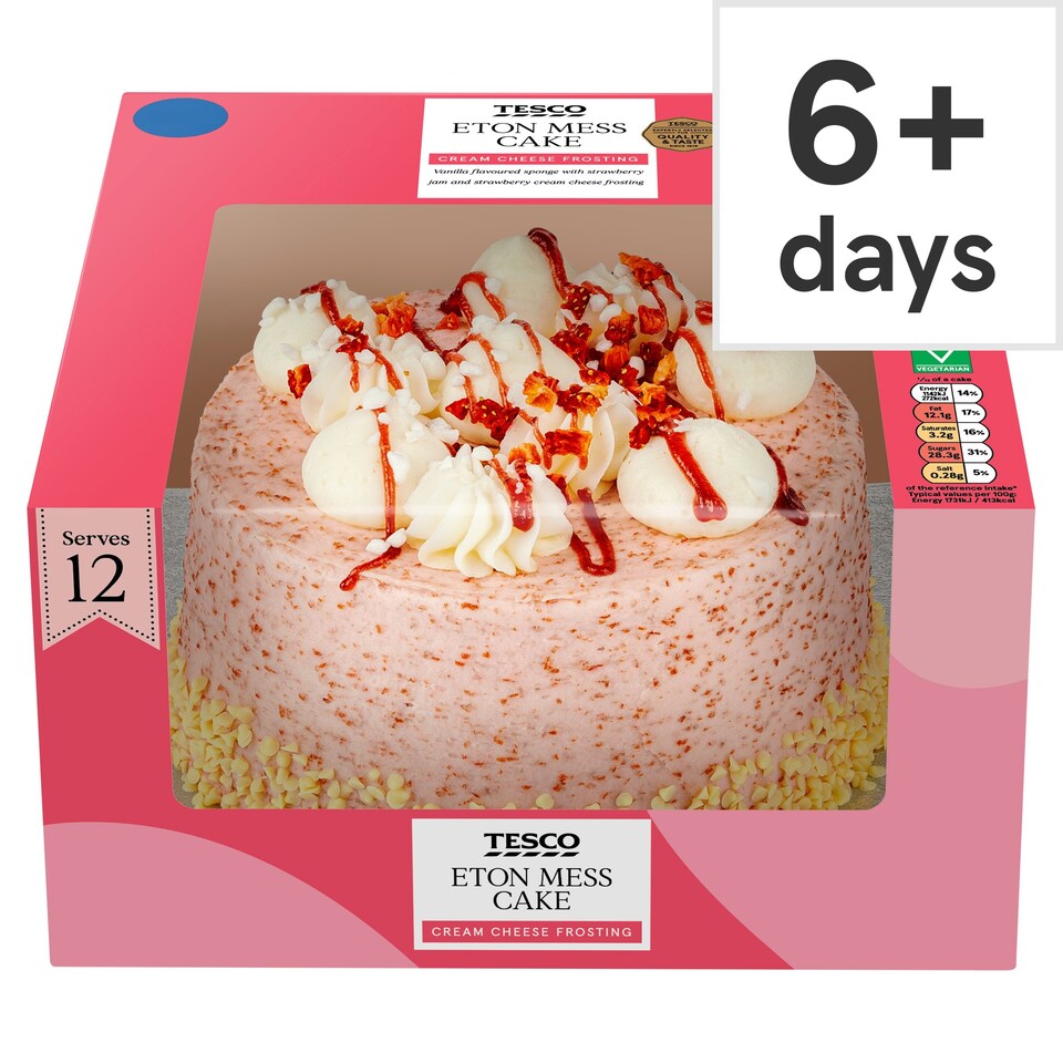 Tesco Eton Mess Cake - Tesco Groceries