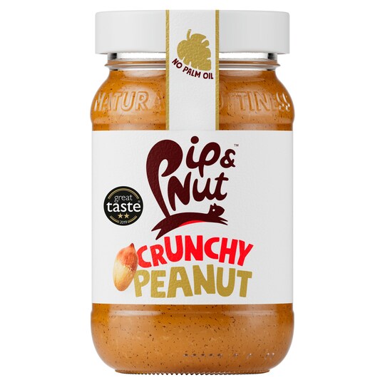 Pip & Nut Crunchy Peanut Butter 300G - Tesco Groceries