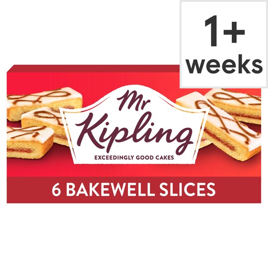 Mr Kipling Bakewell Slice 6 Pack - Tesco Groceries