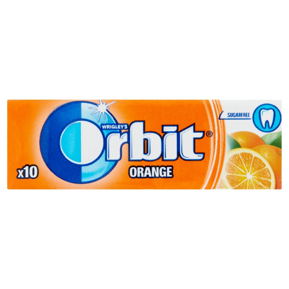 Orbit Orange narancsíz& cukormentes rágógumi édesít&szerrel 14 g ...