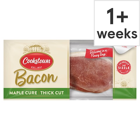 Cookstown Maple Thick Cut Back Bacon 250G - Tesco Groceries