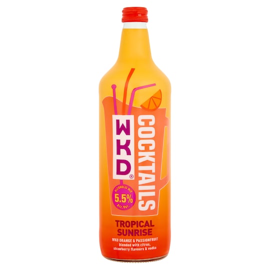 Wkd Tropical Sunrise Cocktail 5.5% 700Ml - Tesco Groceries