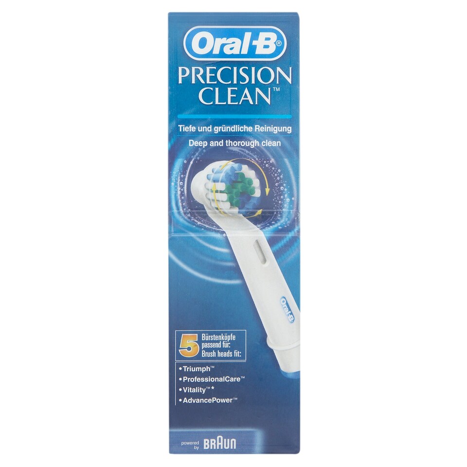 Oral B Precision Clean Refill Heads 5'S - Tesco Groceries