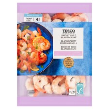 Tesco Quick-Frozen Blanched White Shrimps 400 g - Tesco Groceries
