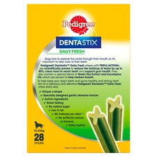 Pedigree Dentastix Fresh Medium Dog 28 Stick - Tesco Groceries