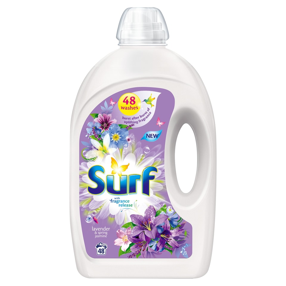 Surf Lavender And Jasmine 48 Wash 1.68L - Tesco Groceries