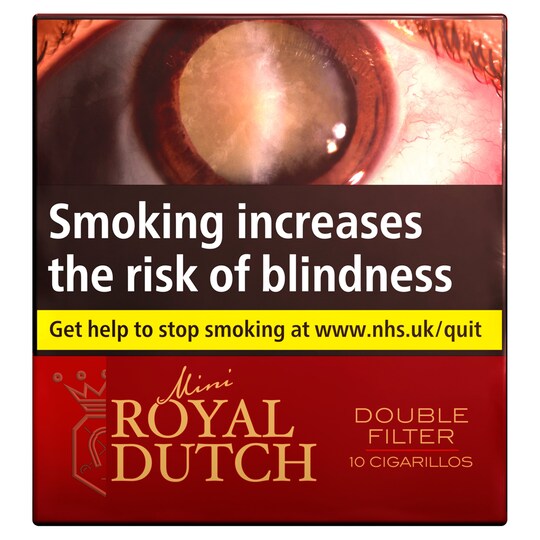 Royal Dutch Mini Double Filter Cigarillos 10 Pack - Tesco Groceries